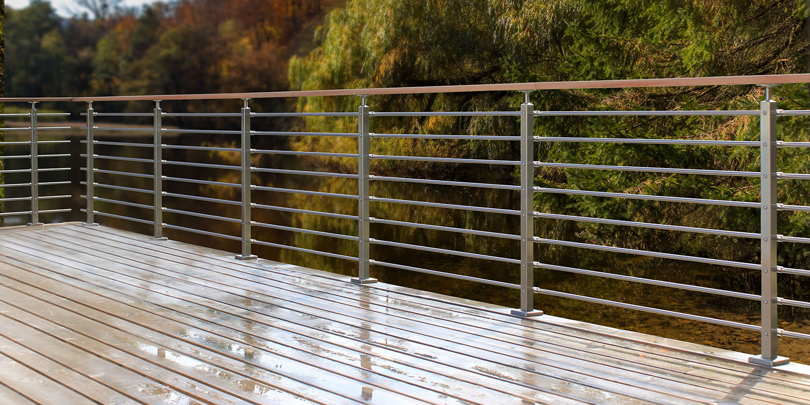 Horizontal Rod Railing - Cascadia Railing System